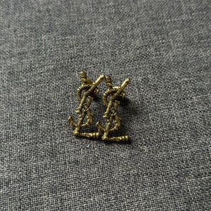 VTG YSL Vintage Yves Saint Laurent Golden Earrings Gold Dangle Studs - Etsy