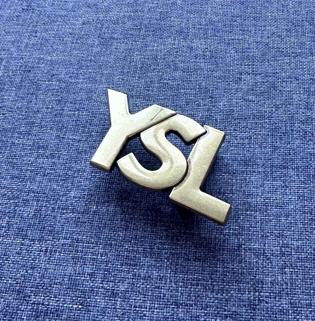 Vintage YSL Yves Saint Laurent Belt Buckle Golden Reversible Leather ...