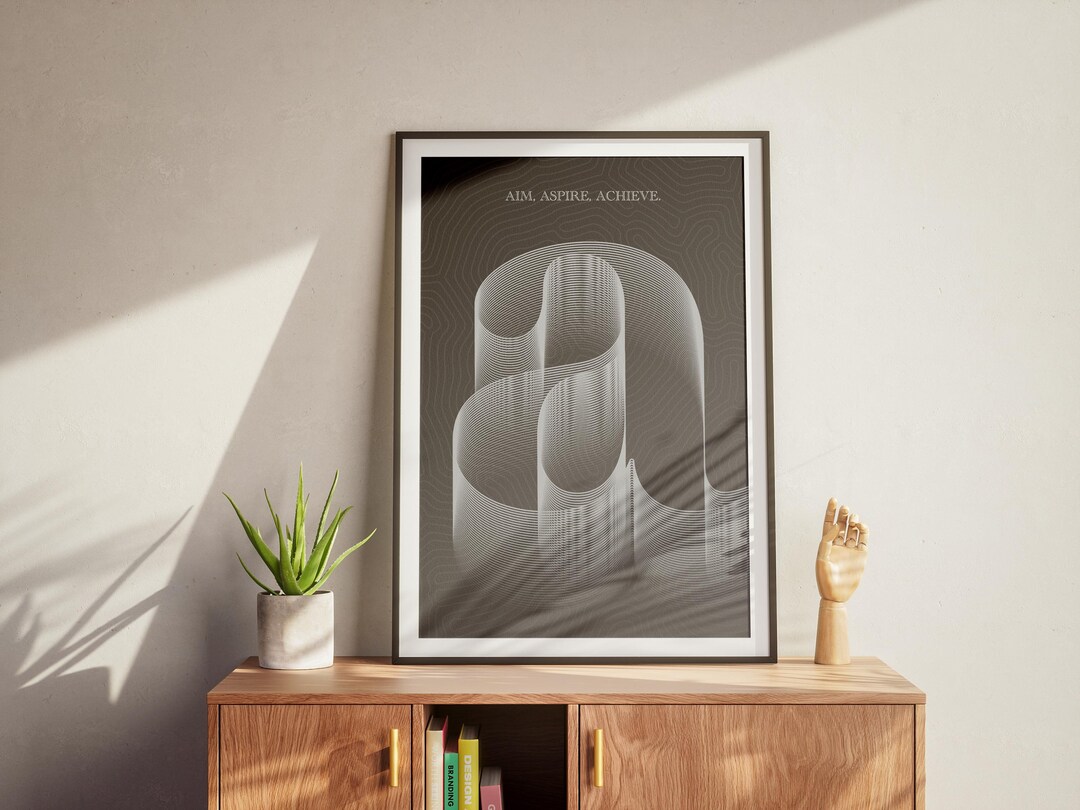 Digital Print, Typographic Poster, Letter Poster, Motivation Poster ...