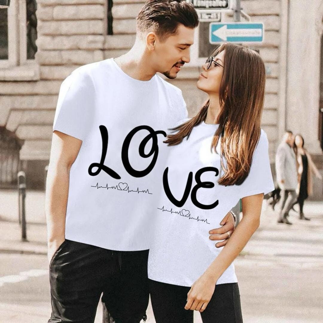 COUPLE Love T-SHIRT of Valentine's Day - Etsy