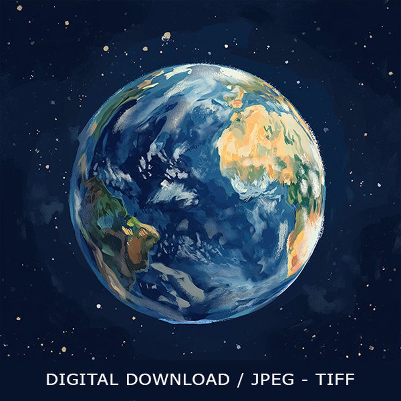 Planet Earth Digital Download - Etsy Canada