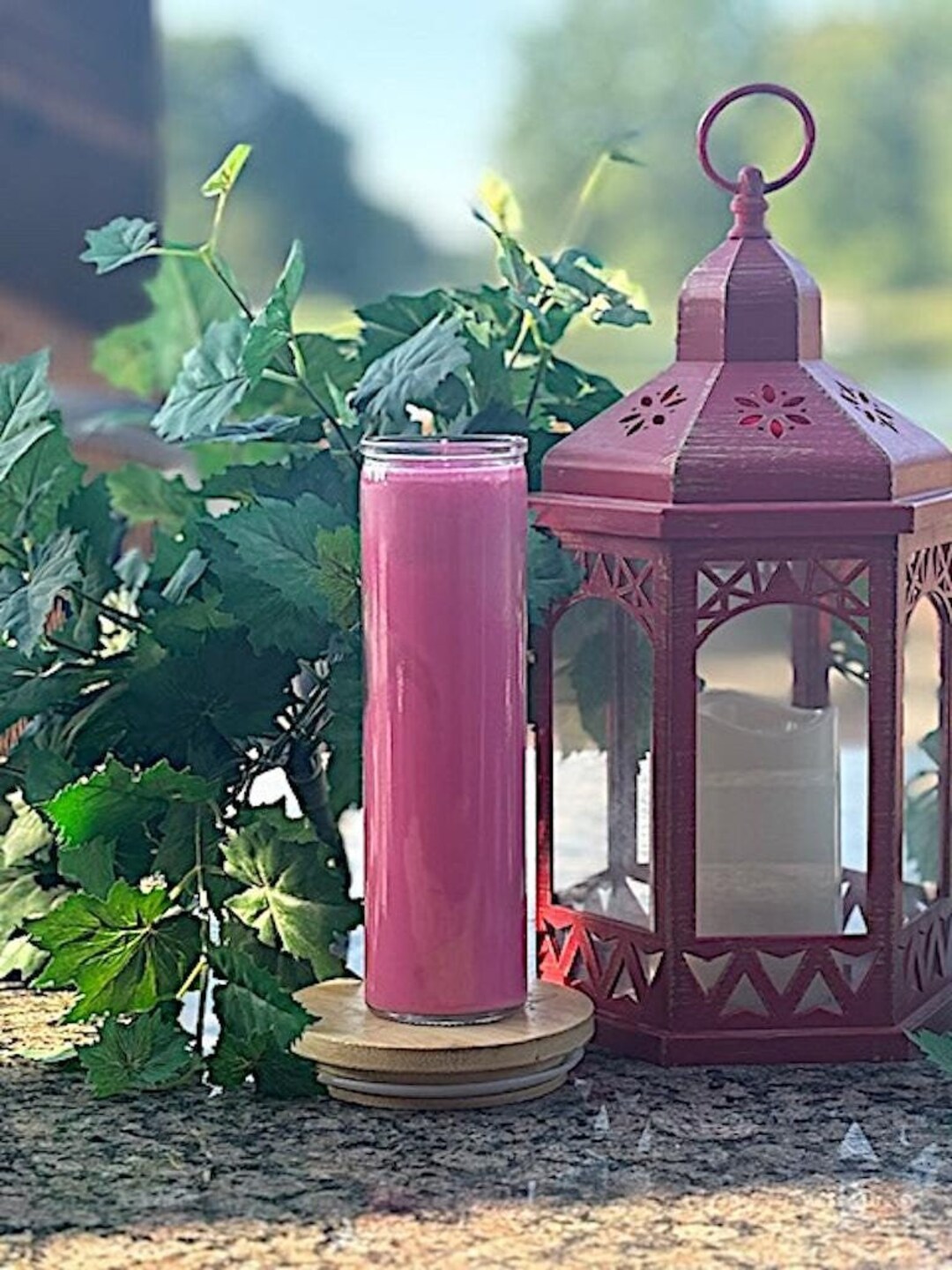 Prayer Candle - PINK 7-day Unscented - 100% Natural Soy Wax - Etsy