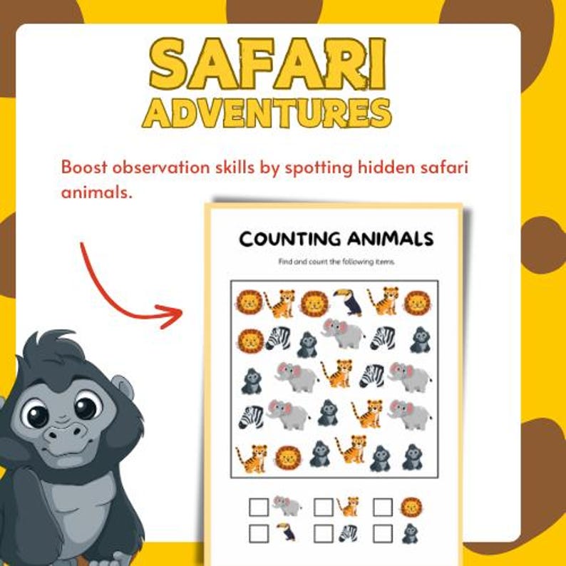 Kindergarten Worksheets; Safari Coloring and Activity Pages; England ...