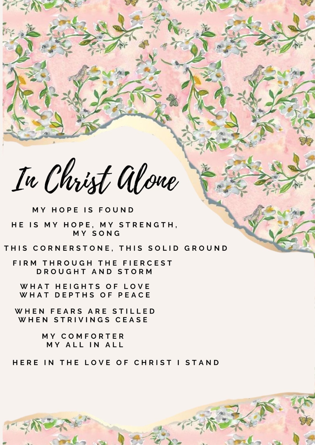 In Christ Alone Wall Art! - Etsy