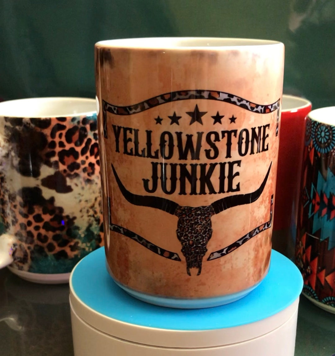 Cowhide Longhorn Junkie 15oz Sublimation Mug - Etsy
