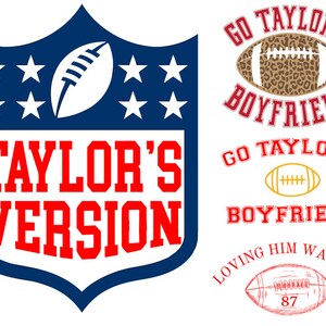 Taylor's Version Football PNG, Travis and Taylor, Go Taylor's Boyfriend ...