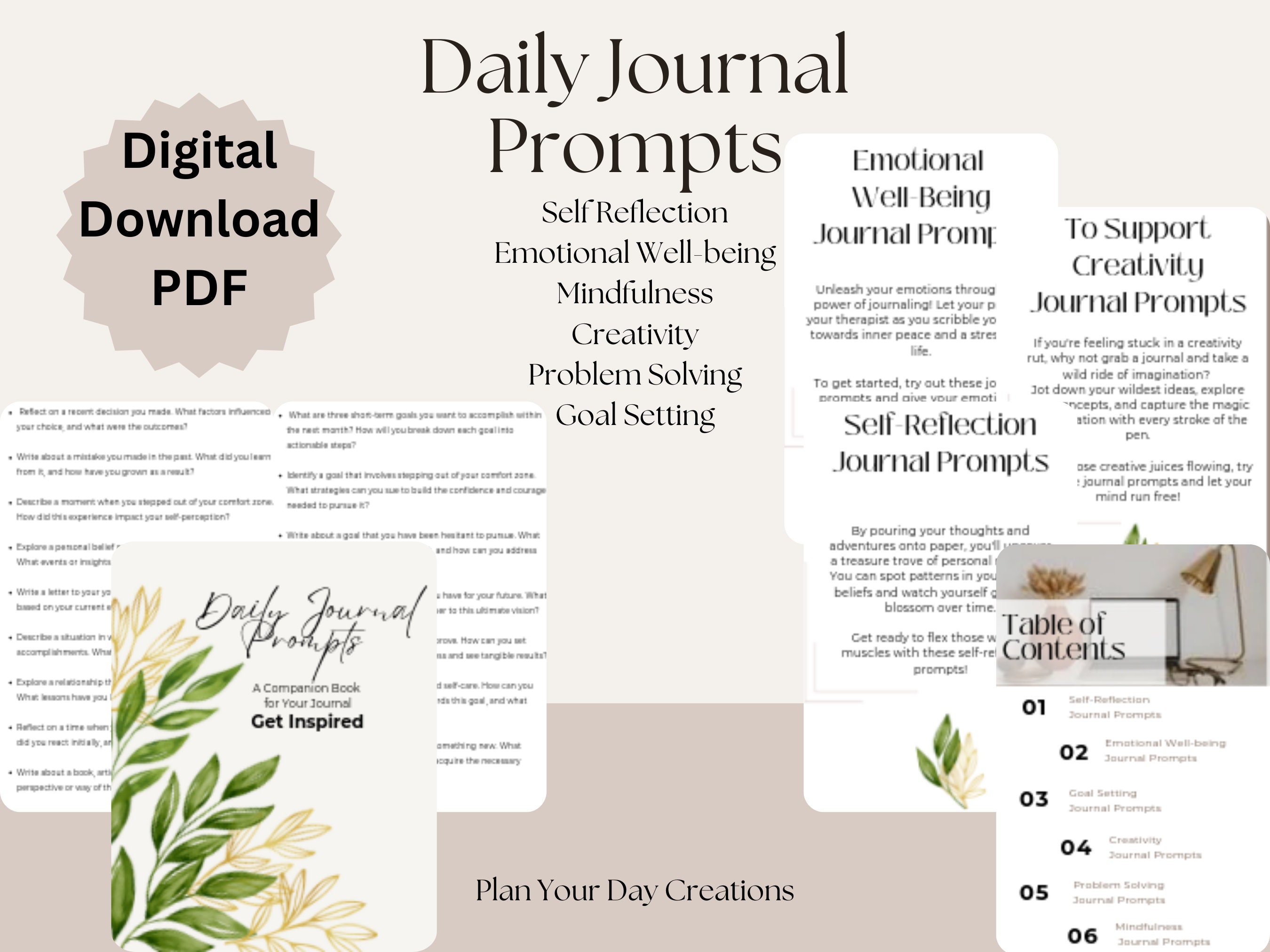 Journal Prompts for Self Reflection Gratitude Journal Prompts Emotional ...