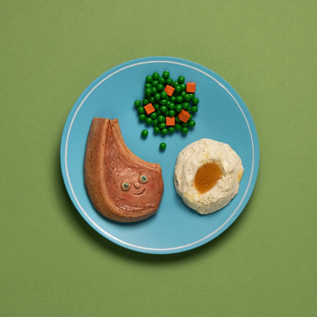 Fake Food 3D Wall Art | Anthropomorphic Pork Chop | Quirky Kitchen ...