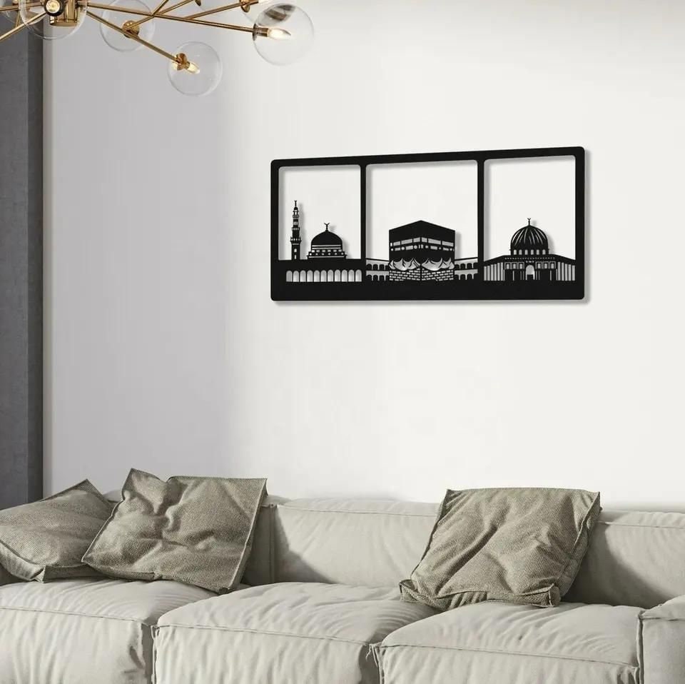 Kaaba, Masjid Aqsa, Masjid Nabawi Islamic Wall Art Islamic Wall Art ...