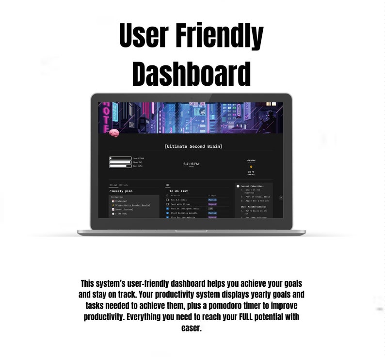 Ultimate Productivity Notion Template: Second Brain Habit Tracker - Etsy