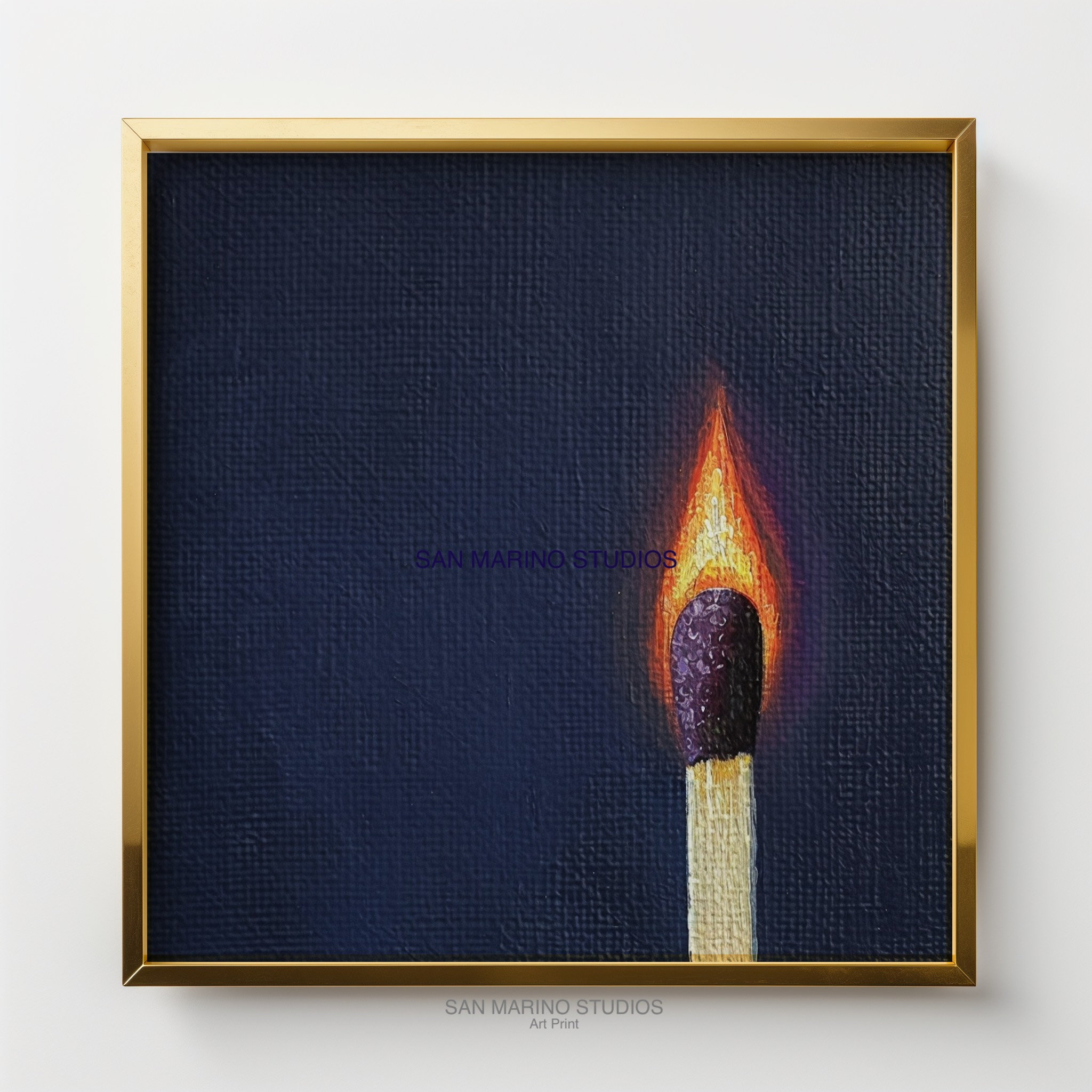 Lit Match Flame | Digital | Art | Printable | Print | Painting - Etsy