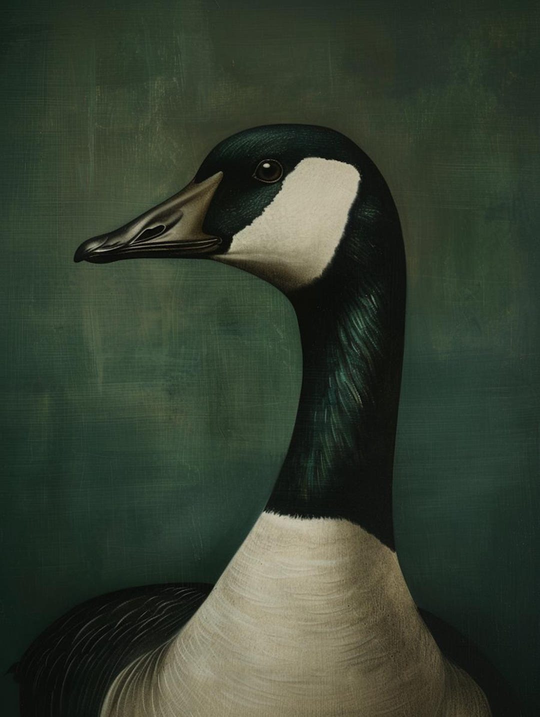 Handsome Goose | Vintage | Antique | Portrait | Printable | Painting ...