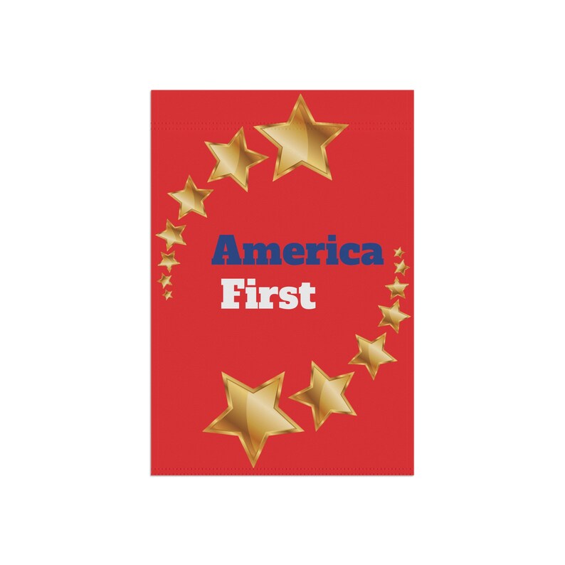 America First Yard Flag Garden House Banner Flag Patriotic American ...