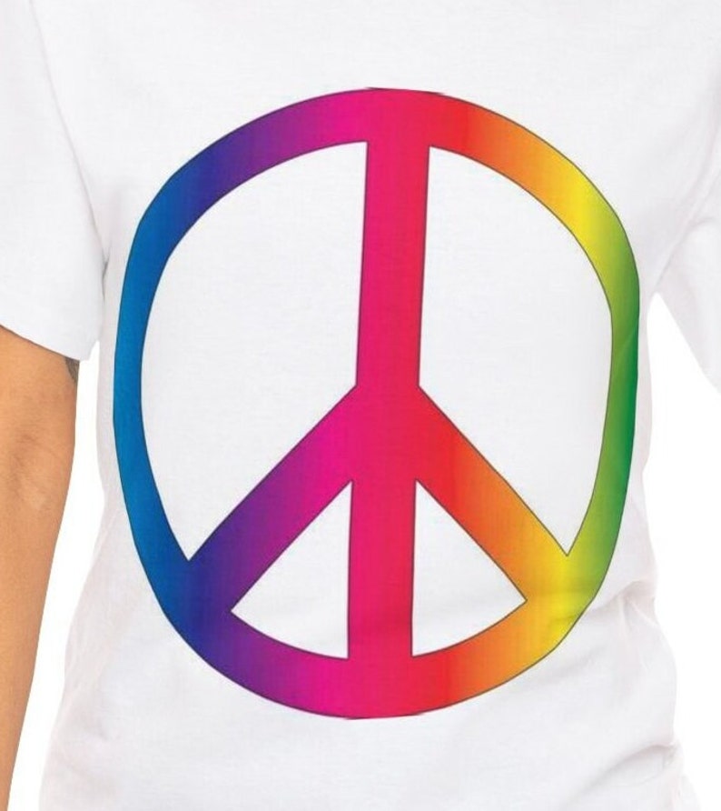 Peace Sign Shirt Peace Symbol Unisex Tee Peace T-shirt Hippie T Shirt ...