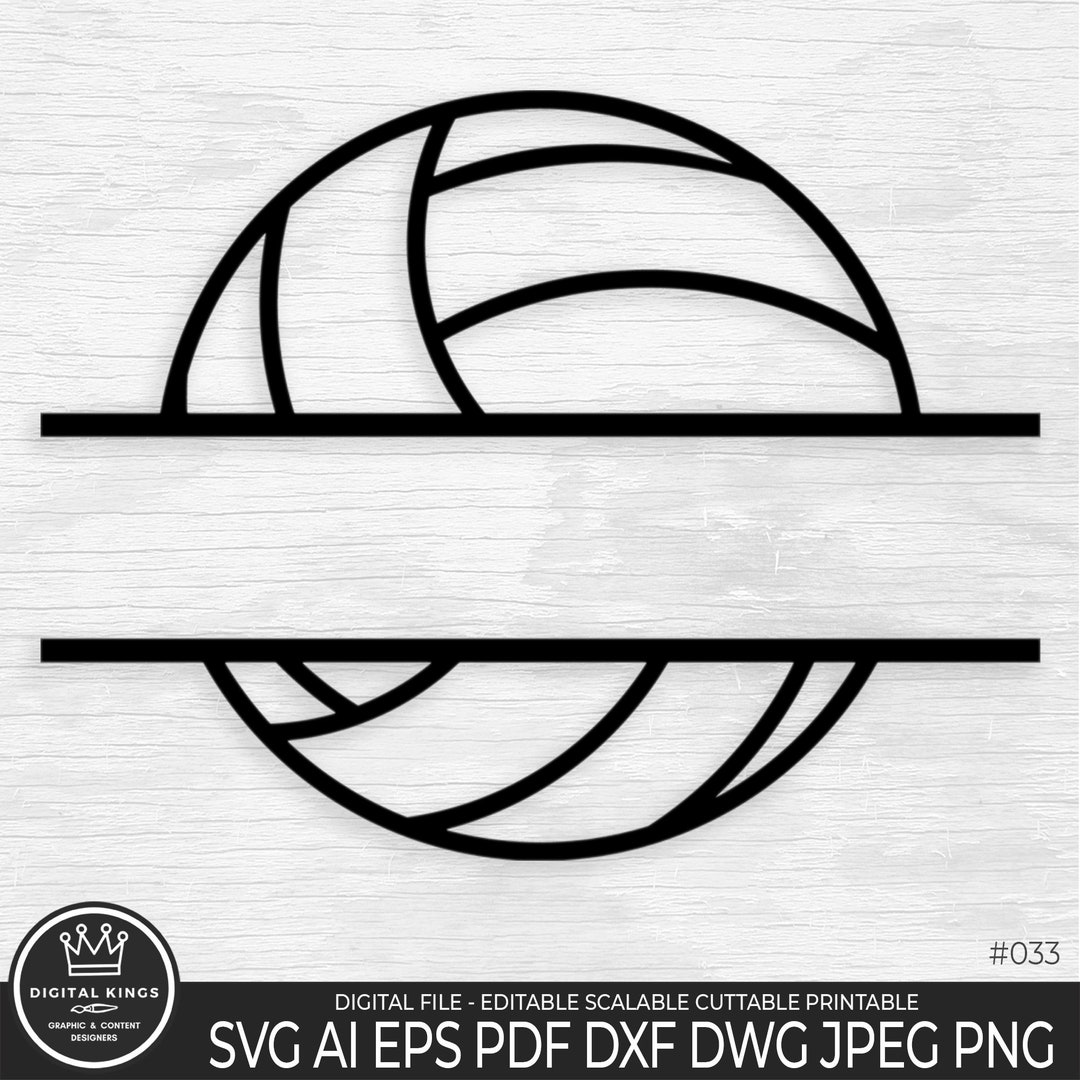 Volleyball Monogram SVG Volleyball Monogram PNG Volleyball Svg ...