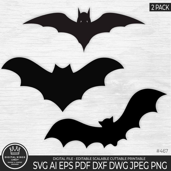 Bat Svg - Etsy