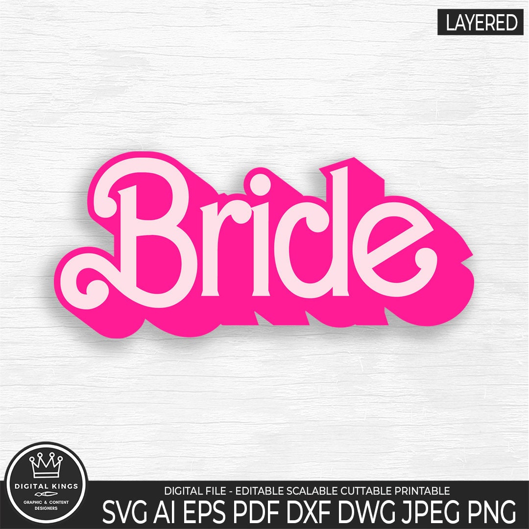 Retro BRIDE Svg BRIDE Png Bride Logo Doll Font Bride Text Svg Bride ...