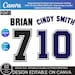 DIY Jersey SPORT Numbers Letters Canva Editable Template, Personalize ...
