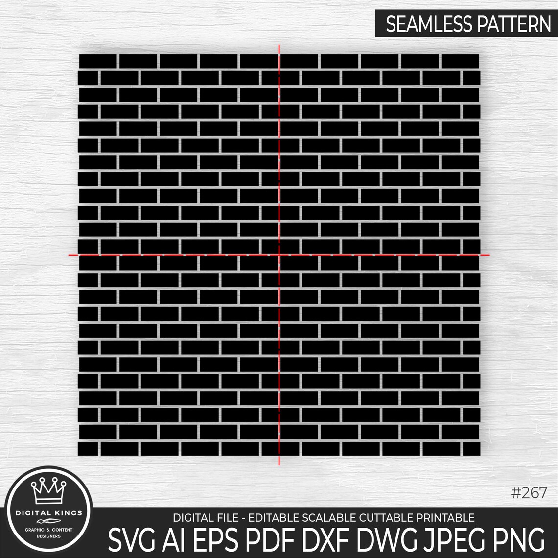 BRICK WALL Pattern Seamless Svg File, Brick Wall Solid Pattern Png ...
