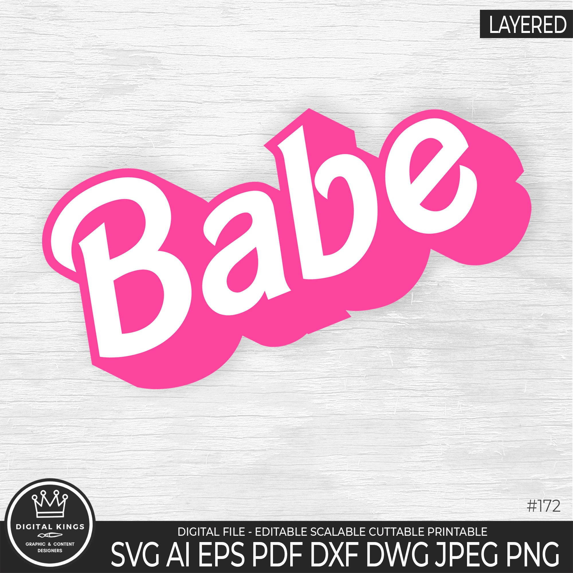 Babe Layered SVG, Bachelorette Party Svg, Bridal Party Svg, Bridesmaid ...
