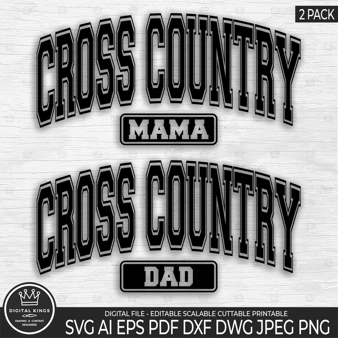 CROSS COUNTRY Mama Svg Cross Country Dad Clipart Cross Country Dad Cut ...