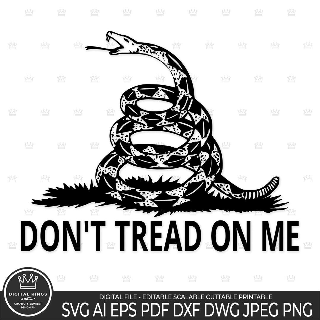 DON'T TREAD on Me Svg, Don't Tread on Me Flag Png Gadsden Snake ...