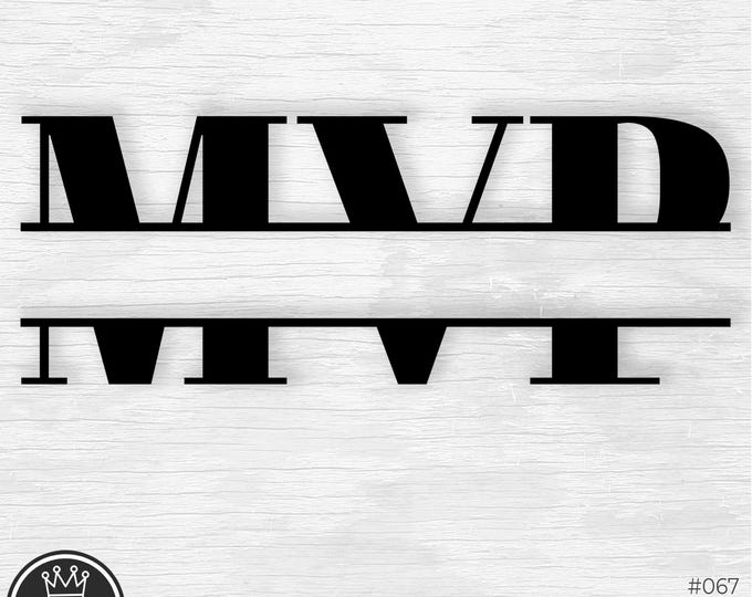 MVP Split Monogram, MVP Svg, Most Valuable Player Monogram File, Goat ...
