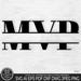 MVP Split Monogram, MVP Svg, Most Valuable Player Monogram File, Goat ...