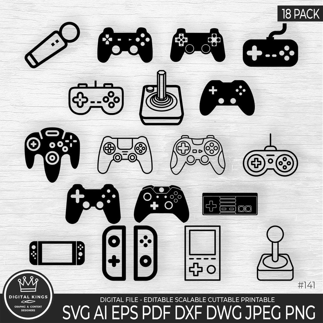 GAME Controller SVG Bundle Game Controller PNG Bundle Game Controller ...