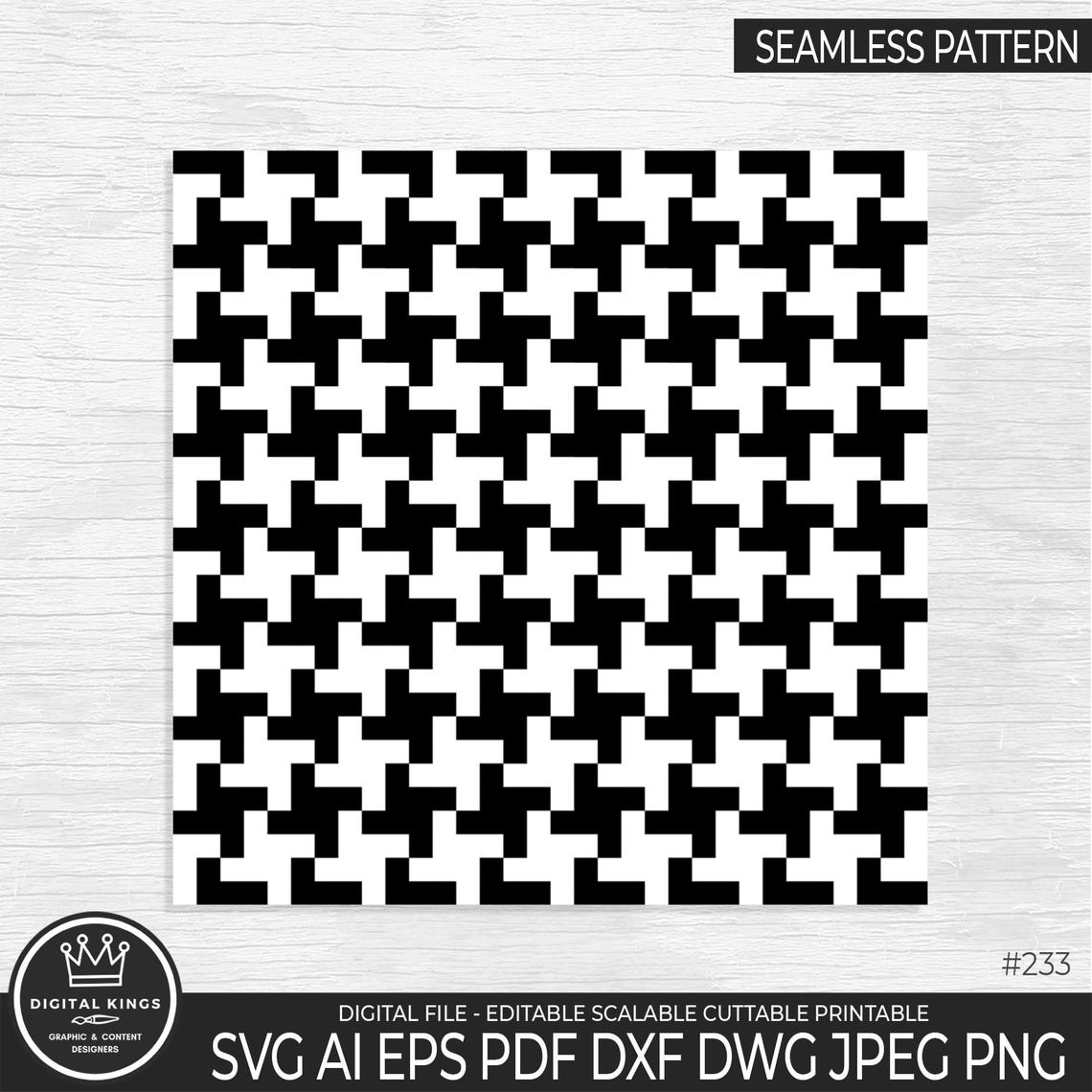 TWEED Seamless LAYERED Pattern Svg File, Tweed Pattern Png, Black and ...