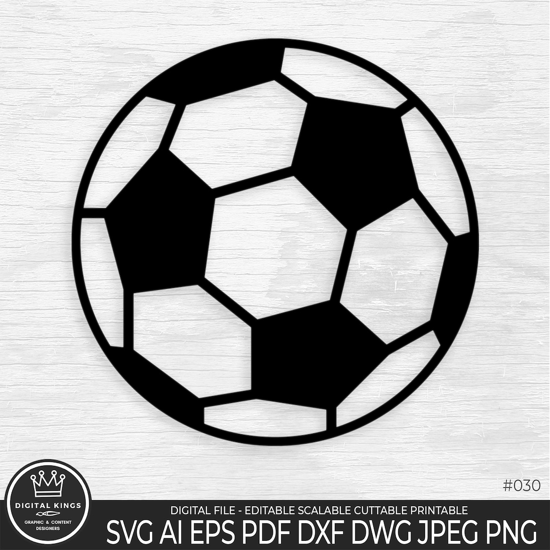 SOCCER Ball Svg File Soccer Ball Vector File Soccer Ball Png Soccer ...