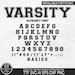 Installable Varsity Font TTF, Varsity Letters SVG, Jersey Font Svg ...