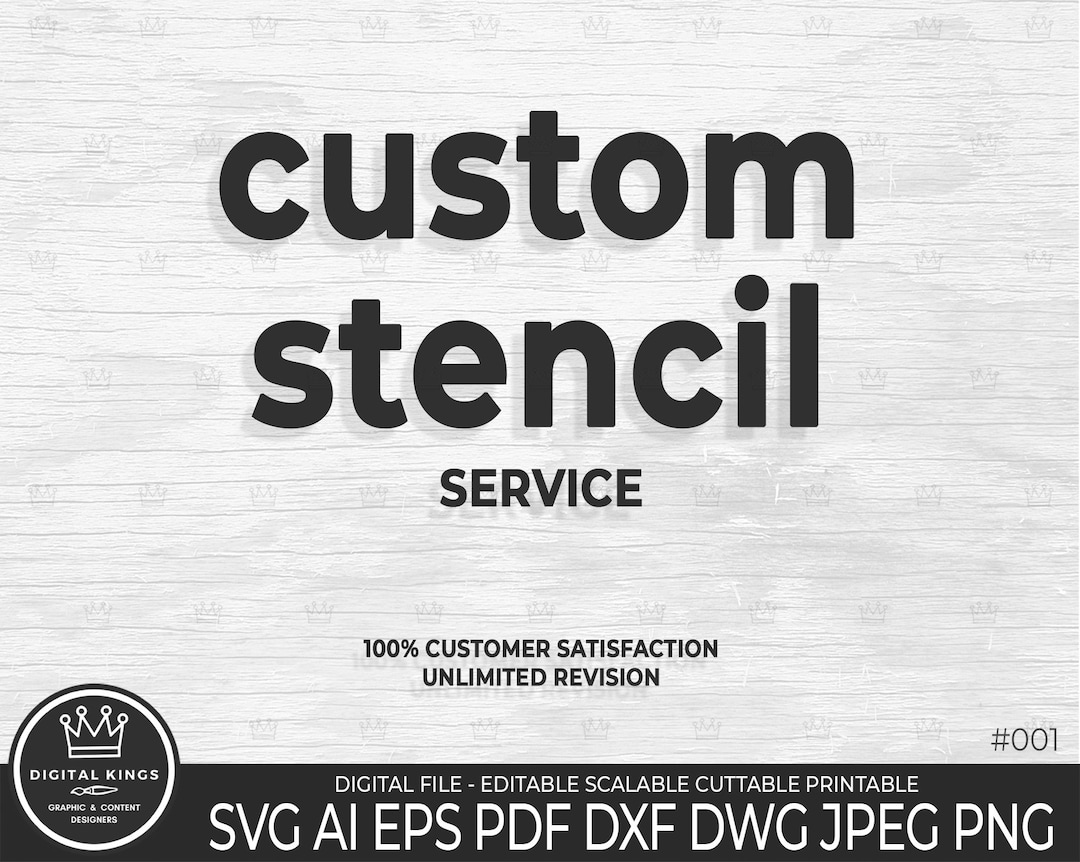 CUSTOM Stencil DESIGNS Commercial Use 0001 - Etsy