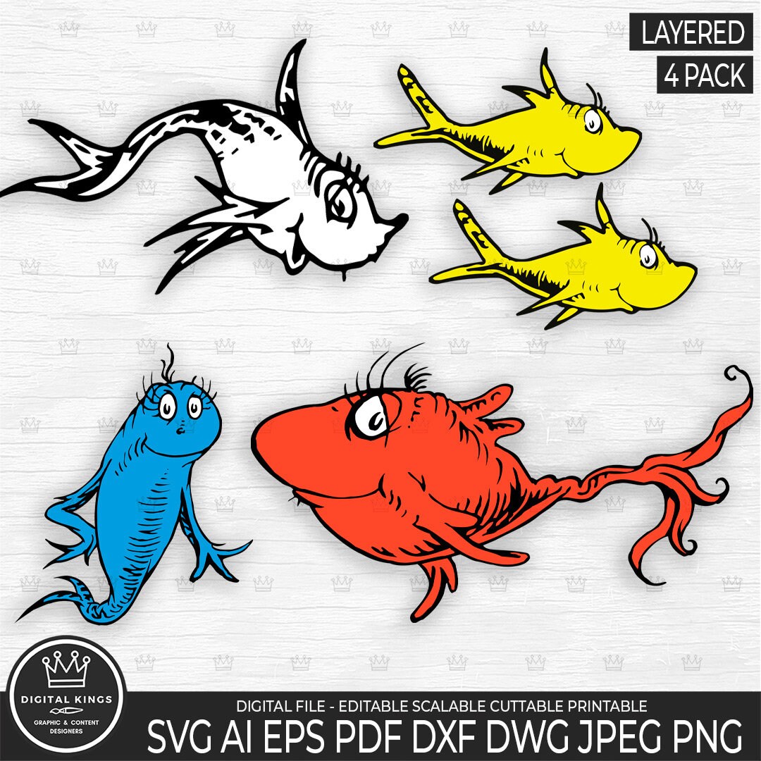 One Fish Two Fish Clip Art