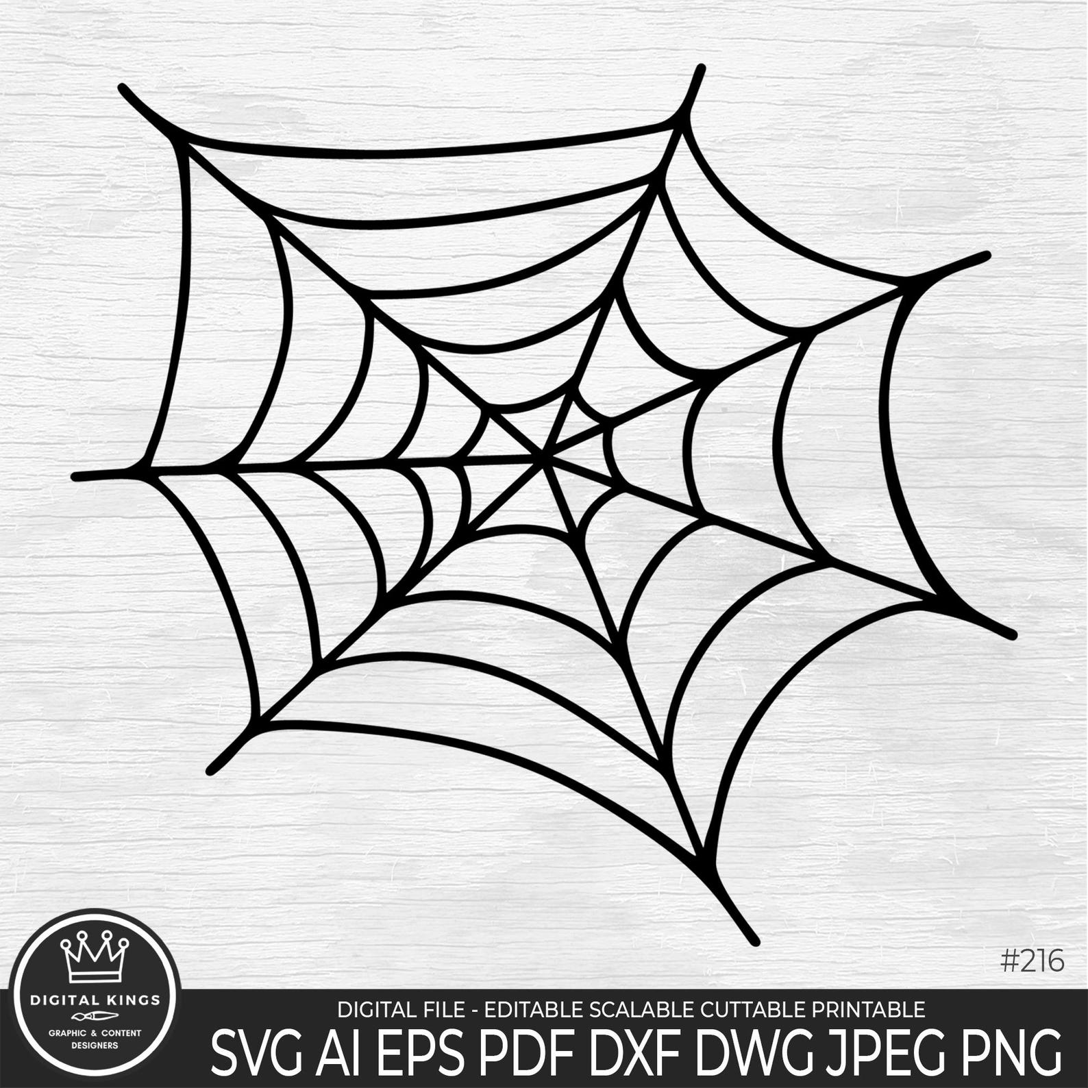 SPIDER WEB Svg File, Spider Web Png, Halloween Svg, Spider Web, Spider ...