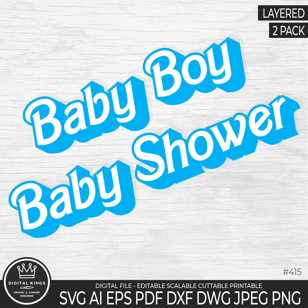 BABY SHOWER Baby Boy Svg File Pack Baby Shower Png Baby Shower ...