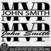 MVP Split Monogram, MVP Svg, Most Valuable Player Monogram File, Goat ...