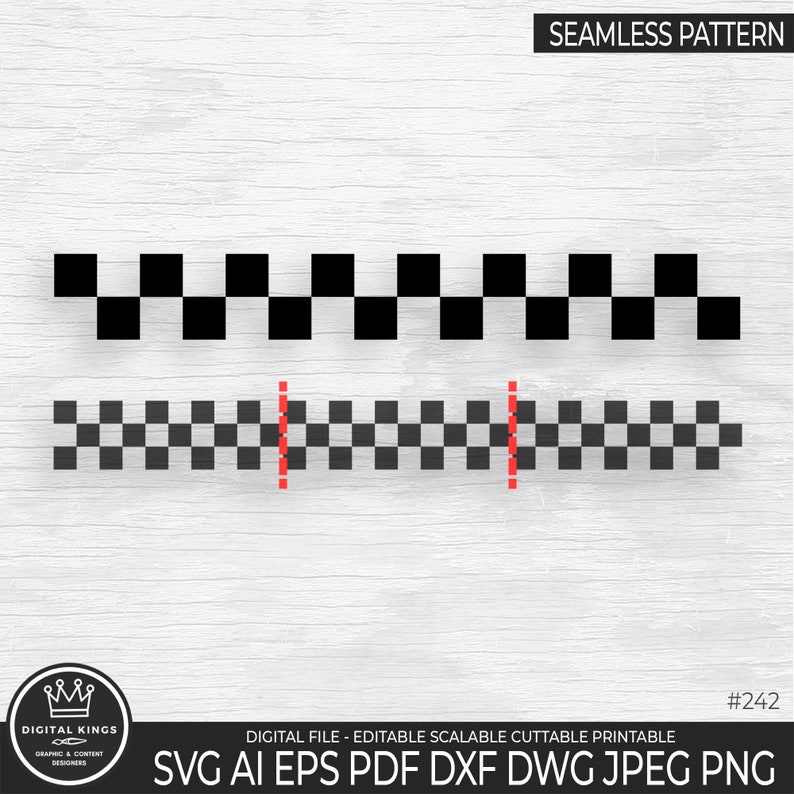 Seamless Racing Stripes SVG, CHECKERED Line SVG Racing Stripe ...