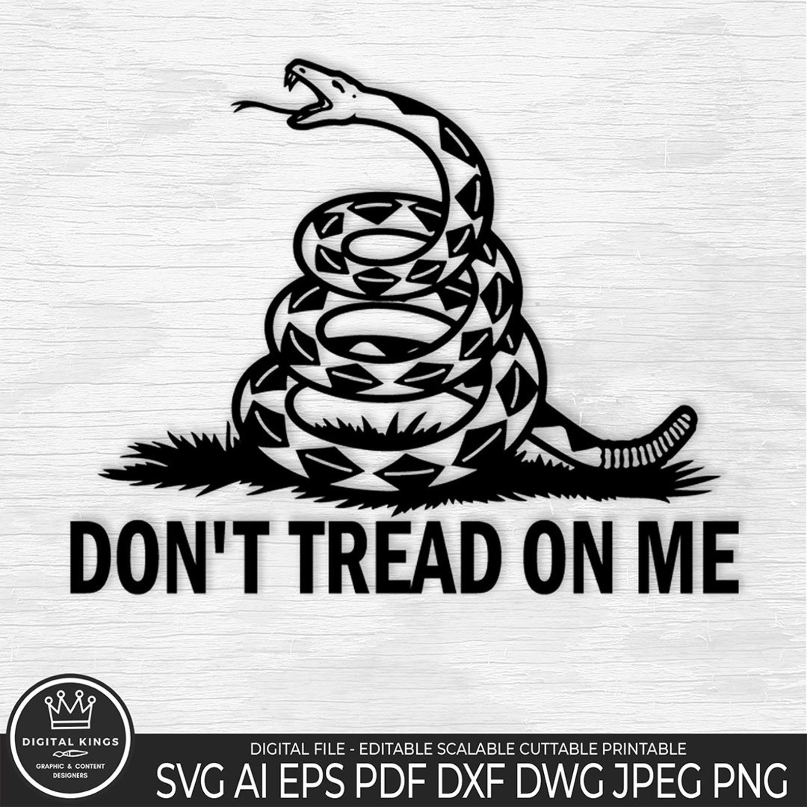 DON'T TREAD on Me Svg, Don't Tread on Me Flag Png Gadsden Snake ...