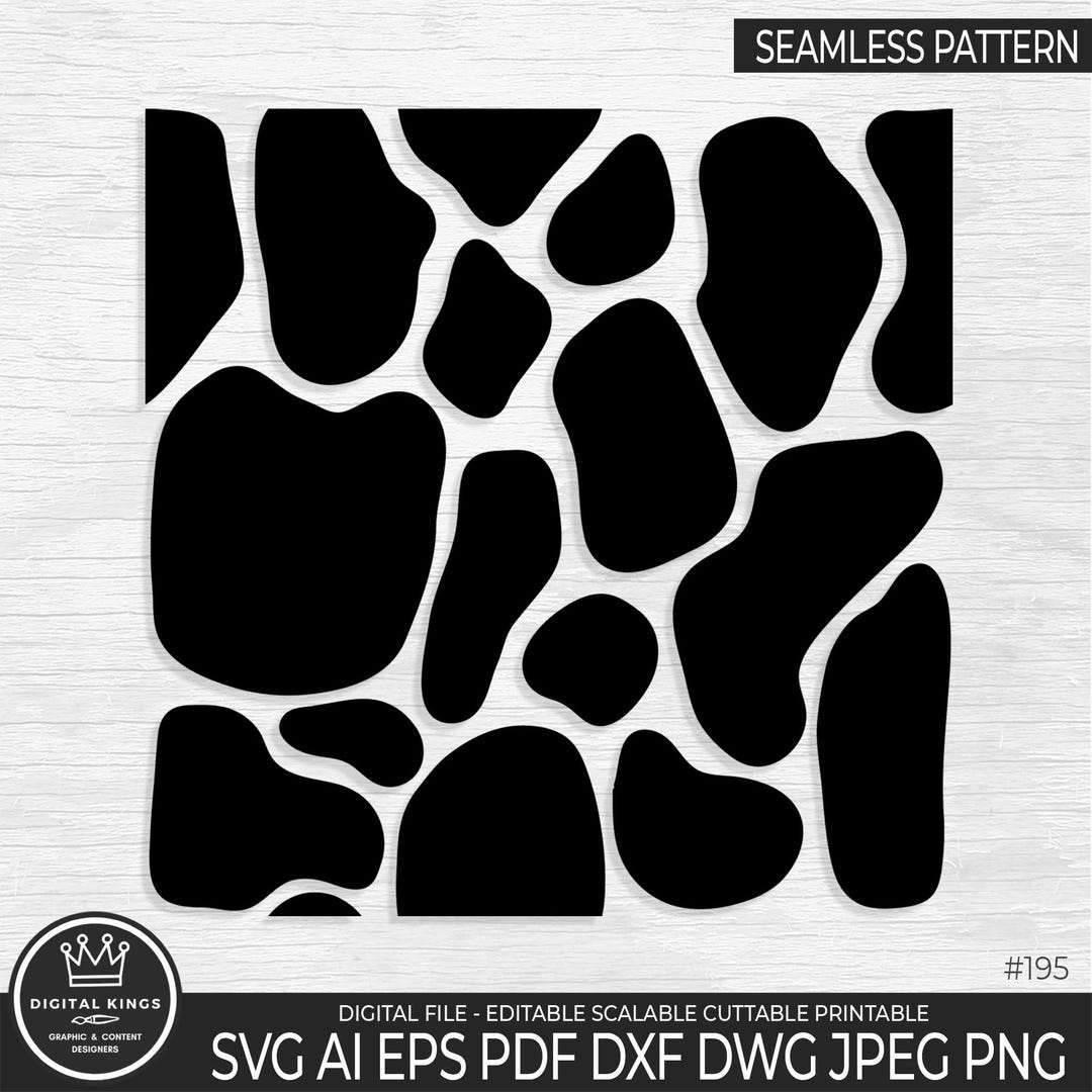 GIRAFFE Seamless Pattern SVG, Giraffe Pattern Png, Black and White ...