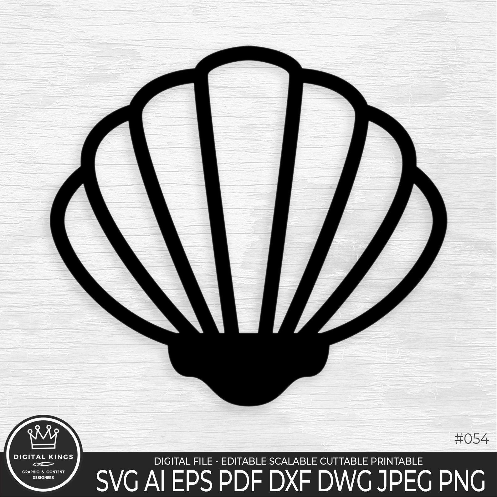 SEA SHELL Svg Sea Shell Vector File Seashell Cricut Seashell Outline ...