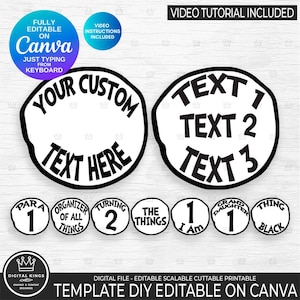 Thing 1 Thing 2 Template Canva Free Version Friendly Seuss Read Across ...