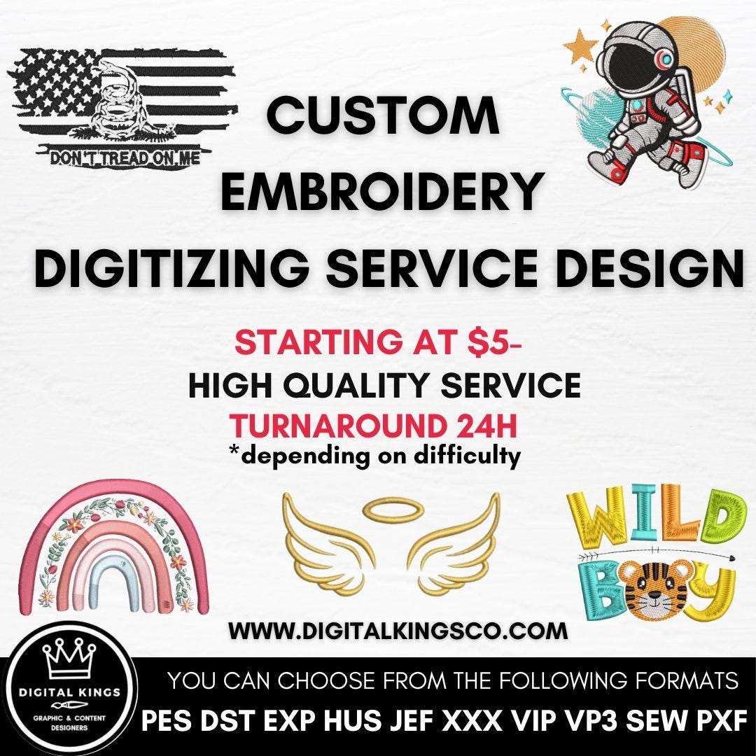 Custom Embroidery Digitizing, Embroidery Logo Digitize, Custom Digitize, Digitize Embroidery ...