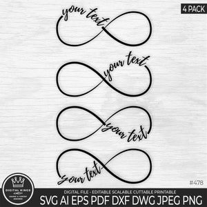 Infinity Svg, Infinity Sign Pack SVG Infinity Monogram Infinity Cut ...