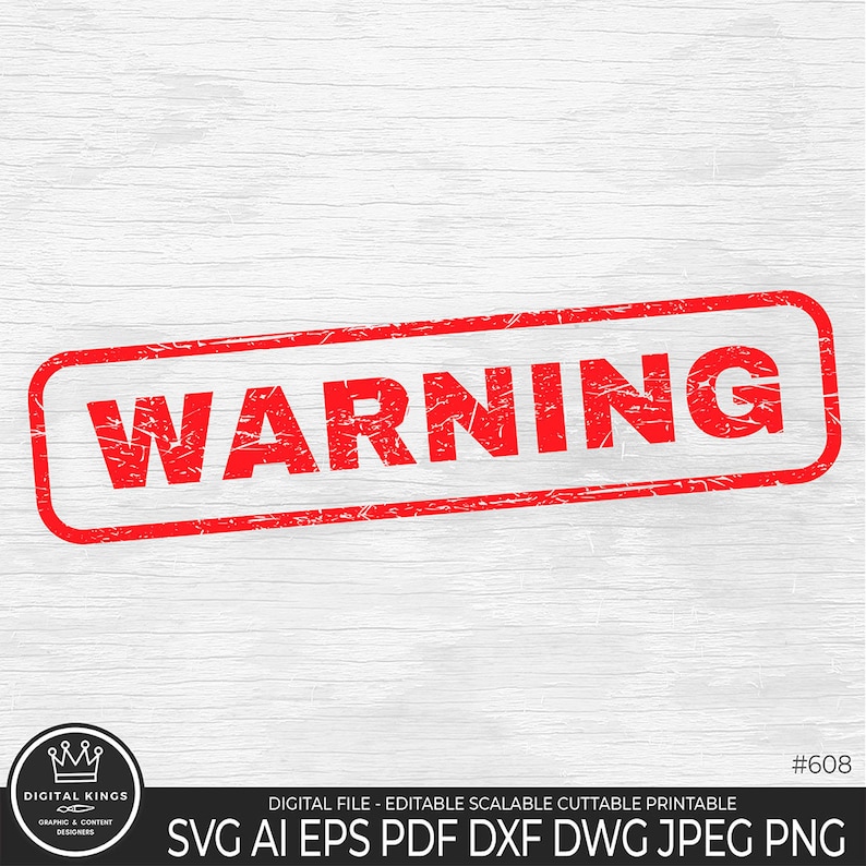 Warning Distressed Sign Svg, Warning Sign Png, Warning Distressed ...