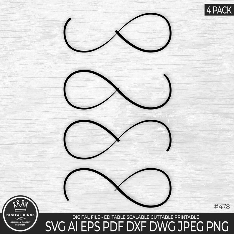 Infinity Svg, Infinity Sign Pack SVG Infinity Monogram Infinity Cut ...