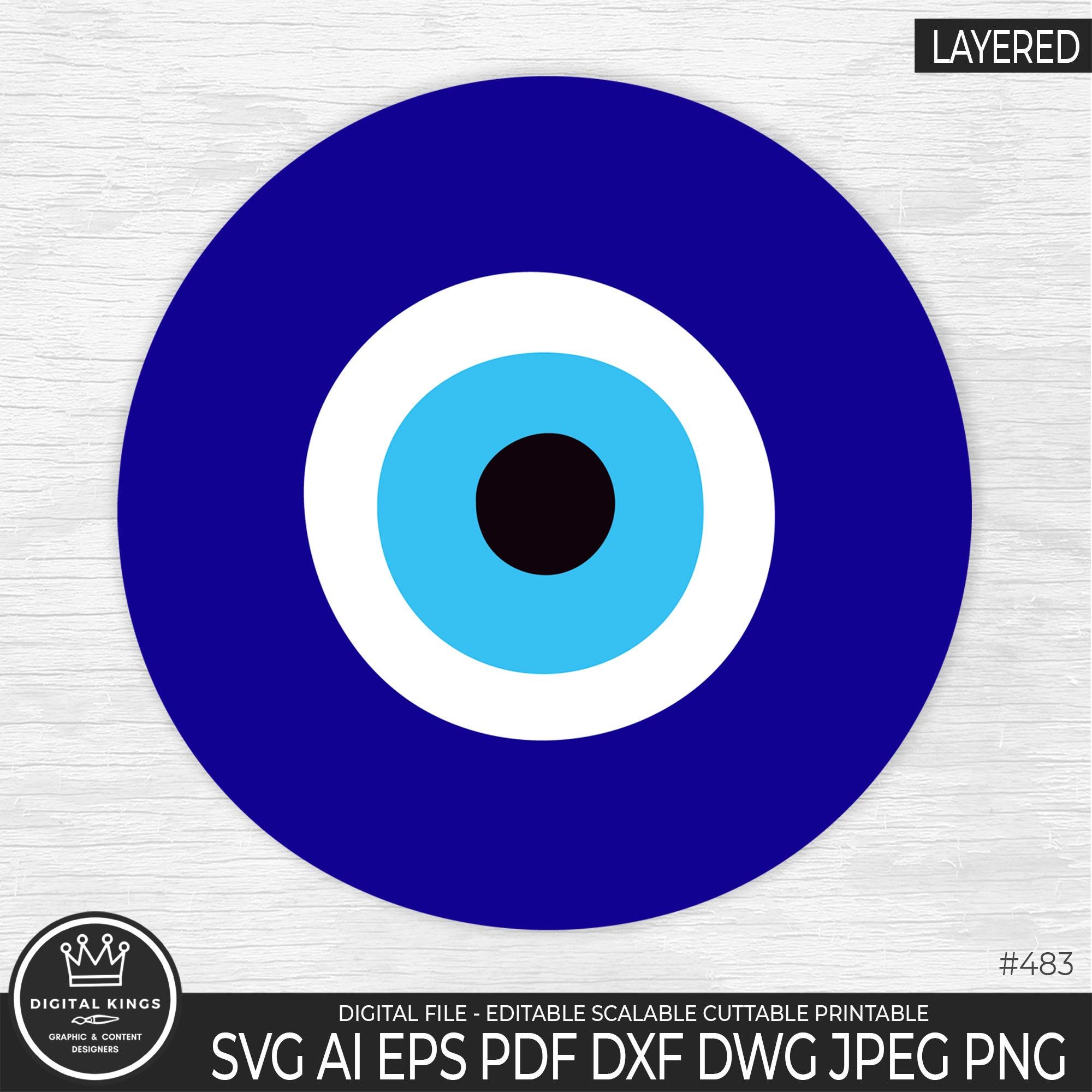 EVIL EYE Svg Evil Eye Png Dxf, Humsa Svg Cut Files Turkish Eye Svg Evil ...