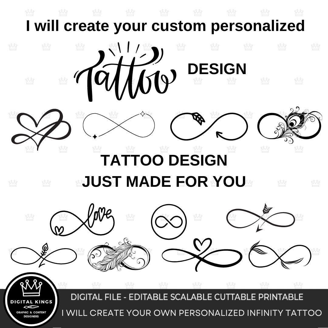 Personalized Infinity Tattoo