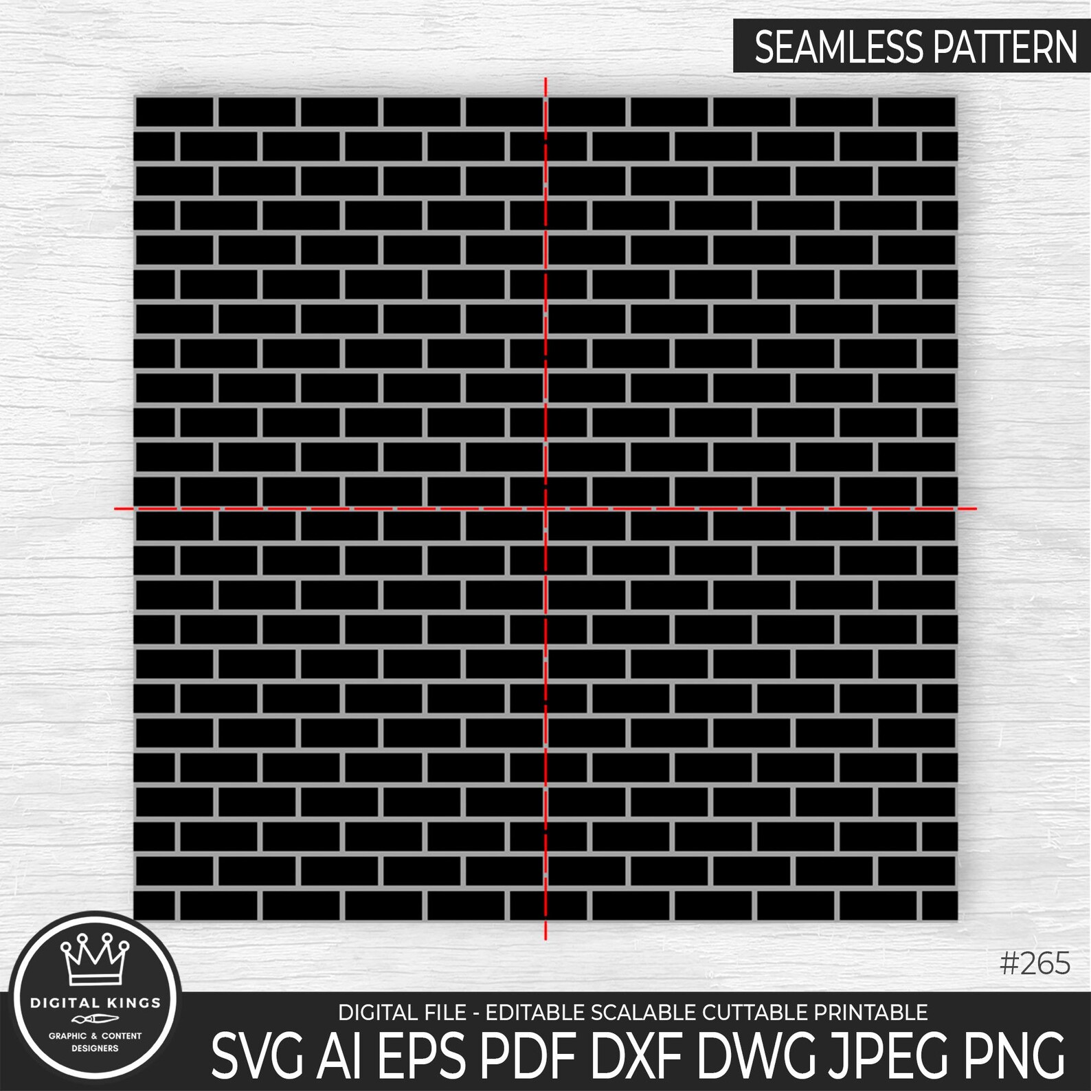 BRICK WALL Seamless Pattern Svg File, Brick Wall Solid Pattern Png ...