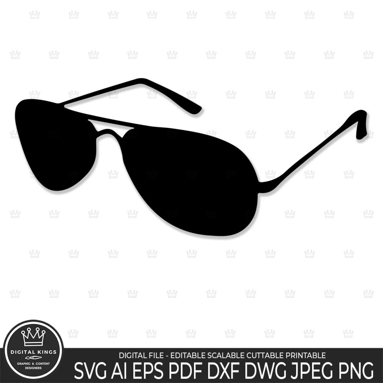 Aviator Sunglasses Svg File, Sunglasses Svg, Aviators Svg, Sunglasses ...